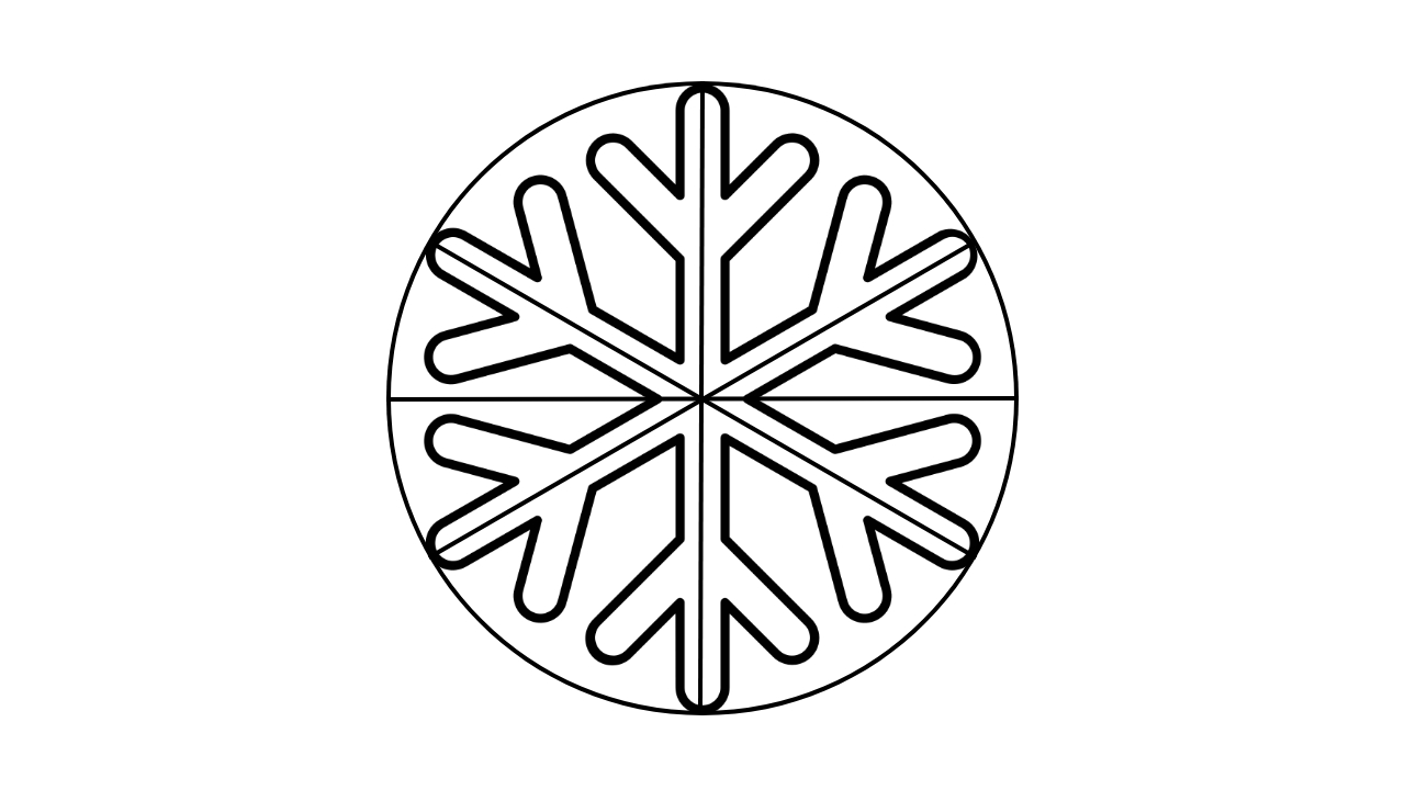 How To Draw A SnowFlake Step By Step - Hand Of Art