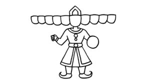 How to Draw Ravan For Kids Step By Step - Hand Of Art