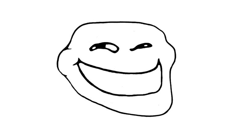 How to Draw Troll Face Step By Step - Hand Of Art