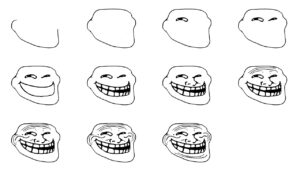How to Draw Troll Face Step By Step - Hand Of Art