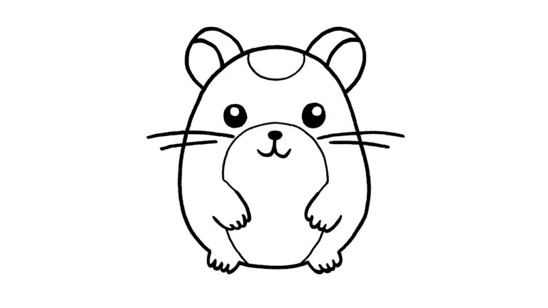 How To Draw A Hamster Step By Step - Hand Of Art