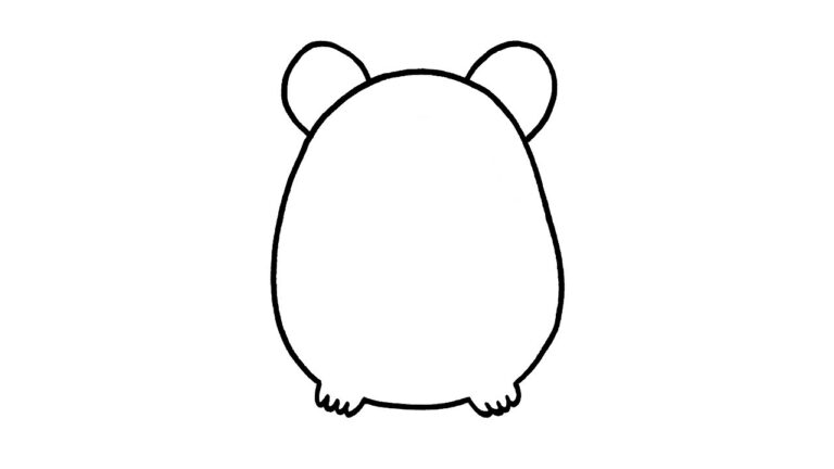 How To Draw A Hamster Step By Step - Hand Of Art