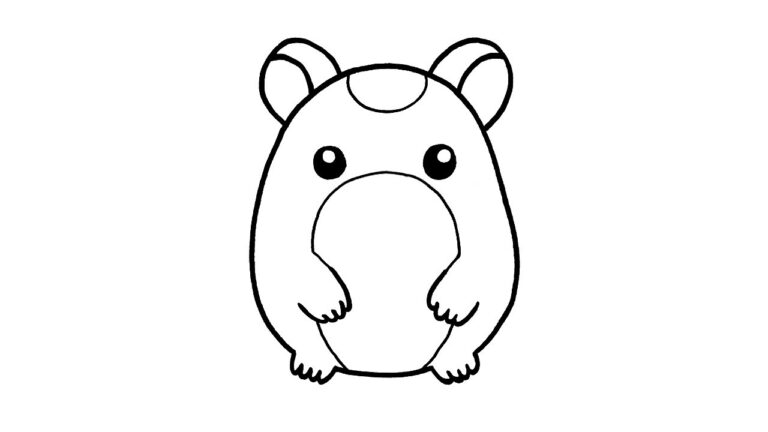 How To Draw A Hamster Step By Step - Hand Of Art