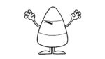 How to Draw a Candy Corn Monster - Hand Of Art