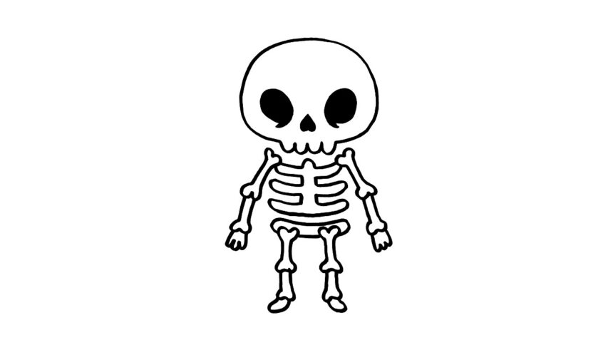How to Draw a Skeleton Step By Step - Hand Of Art