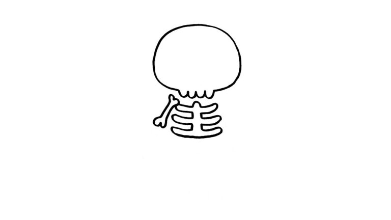 How to Draw a Skeleton Step By Step - Hand Of Art