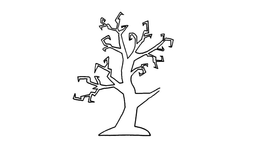 How to Draw a Halloween Tree - Hand Of Art