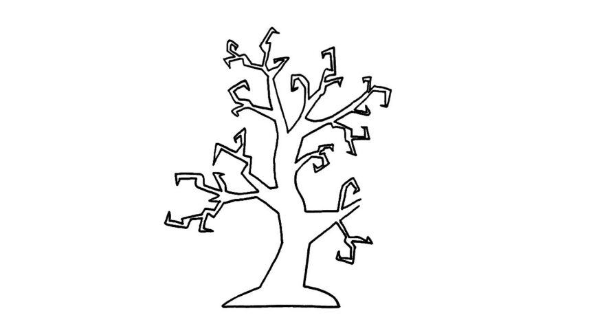 How to Draw a Halloween Tree - Hand Of Art