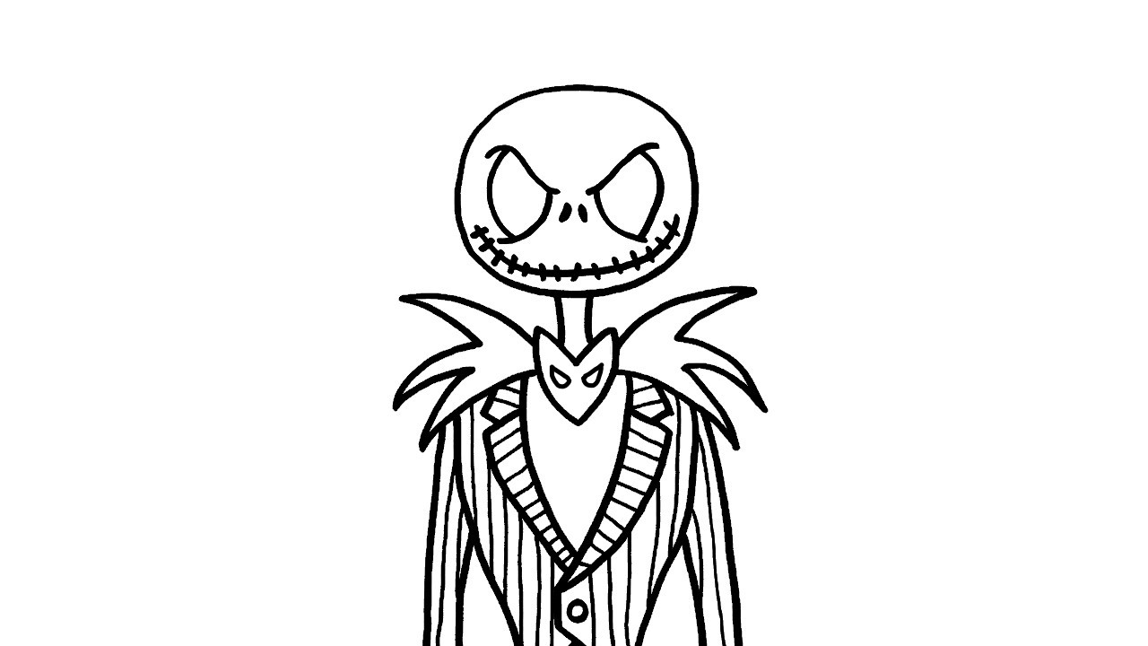 How to Draw Jack Skellington - Hand Of Art