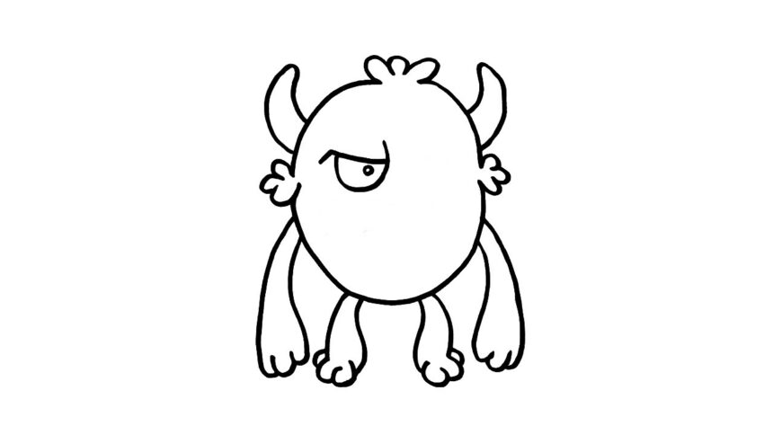 How to Draw a Scary Monster Step by Step - Hand Of Art