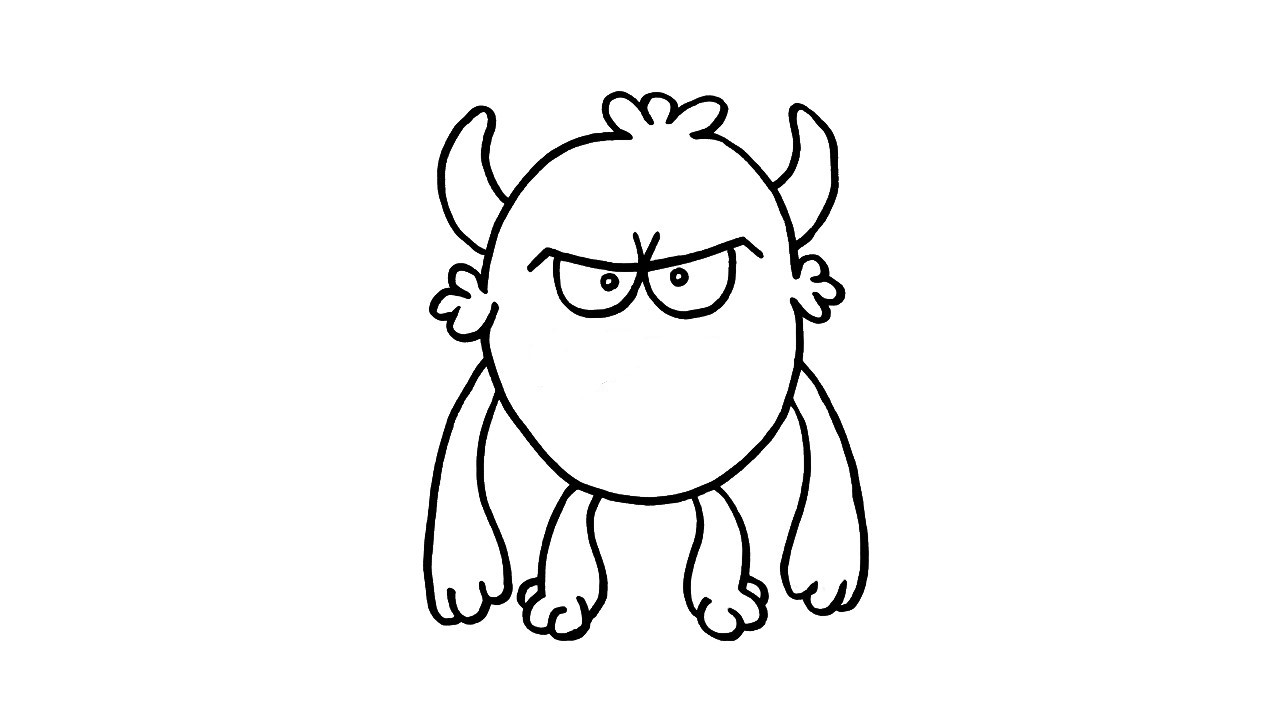 How to Draw a Scary Monster Step by Step - Hand Of Art