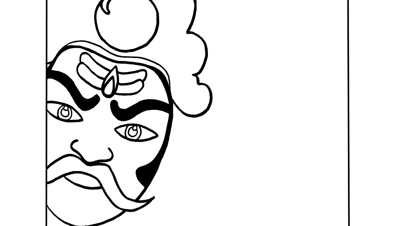 Dussehra Drawing for Kids Step By Step - Hand Of Art