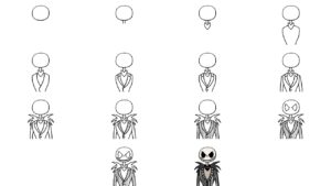 How to Draw Jack Skellington - Hand Of Art