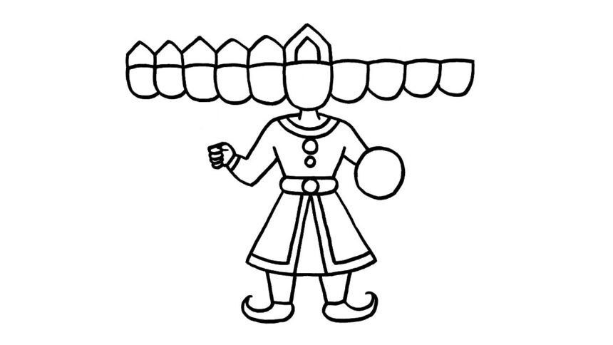 How to Draw Ravan For Kids Step By Step - Hand Of Art