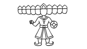 How to Draw Ravan For Kids Step By Step - Hand Of Art