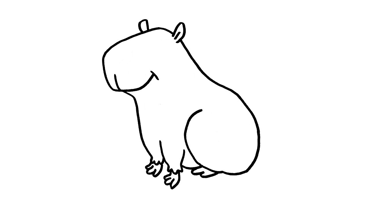 How to Draw Capybara Step by Step - Hand Of Art
