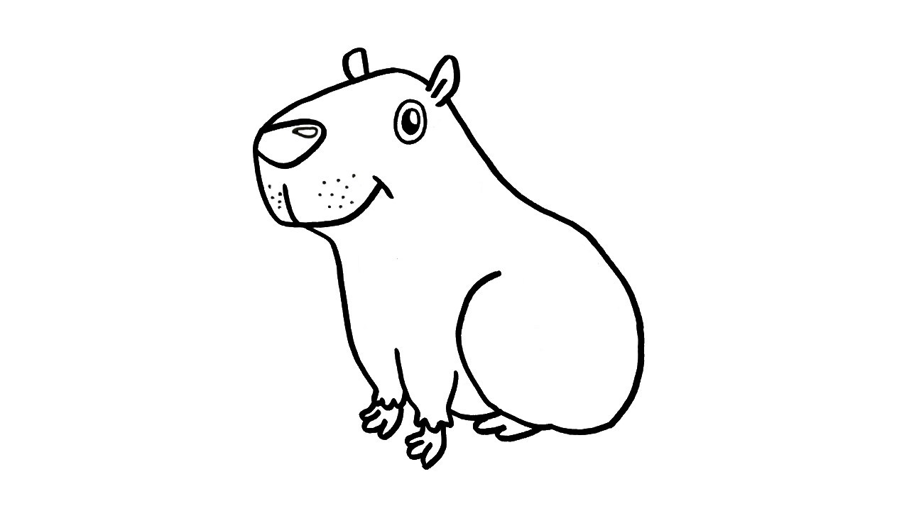 How to Draw Capybara Step by Step - Hand Of Art