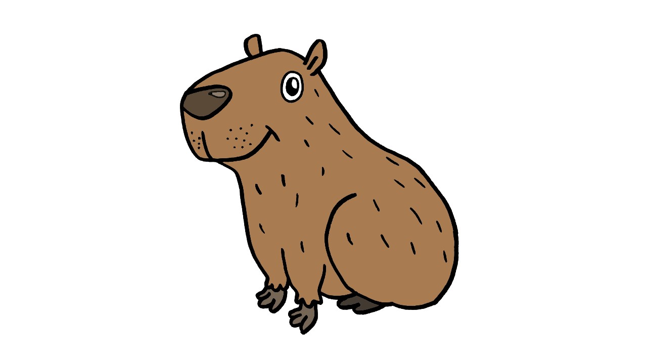 How to Draw Capybara Step by Step - Hand Of Art