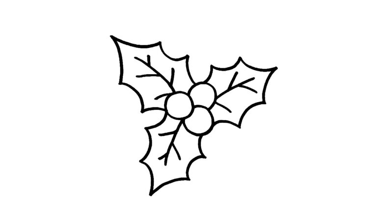 How To Draw a Mistletoe Step by Step - Hand Of Art