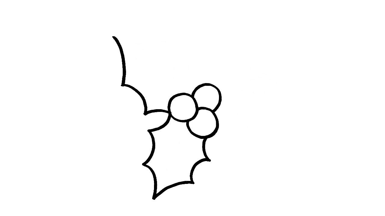 How To Draw a Mistletoe Step by Step - Hand Of Art