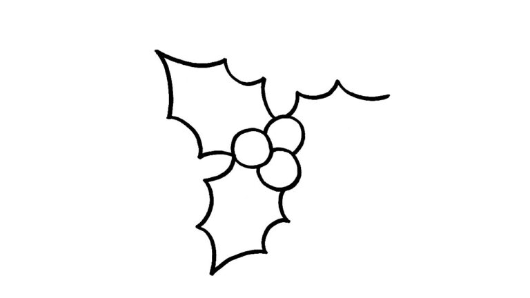 How To Draw a Mistletoe Step by Step - Hand Of Art