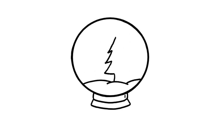 How To Draw a Snow Globe Step by Step - Hand Of Art
