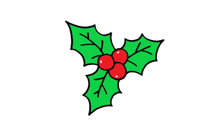 How To Draw a Mistletoe Step by Step - Hand Of Art