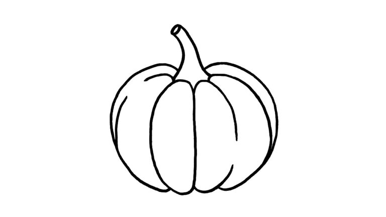 How To Draw A Pumpkin Step By Step - Hand Of Art