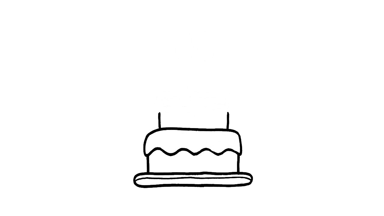 How to Draw a Birthday Cake Step By Step - Hand Of Art