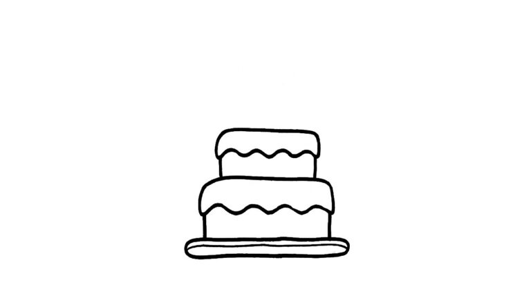 How to Draw a Birthday Cake Step By Step - Hand Of Art
