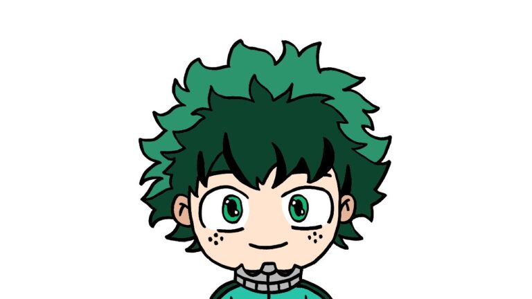 How to Draw Deku Step By Step