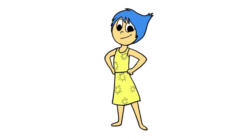 How to Draw Joy From Inside Out Step By Step