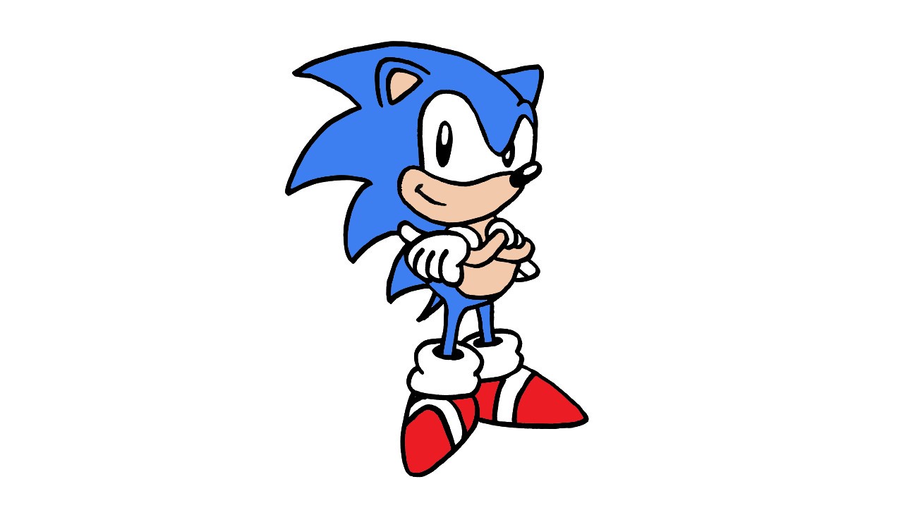 How to Draw Sonic Step By Step