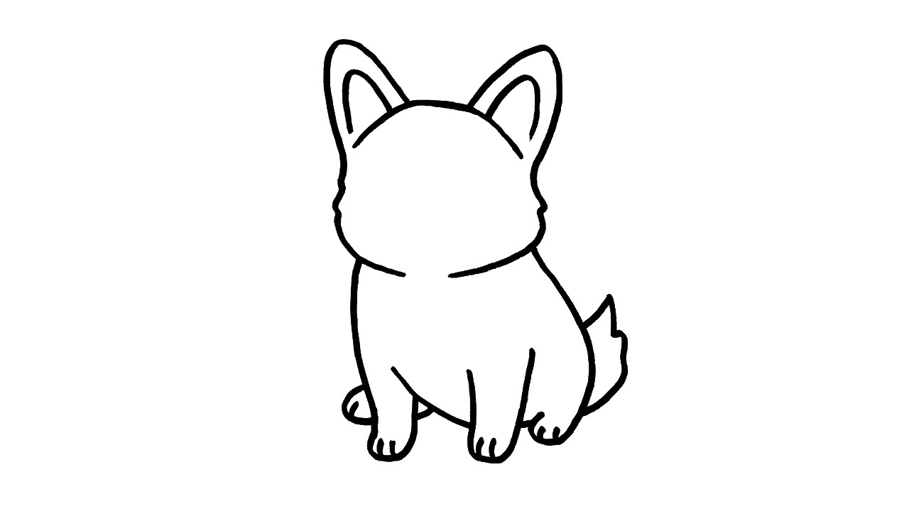 How to Draw Corgi Step By Step