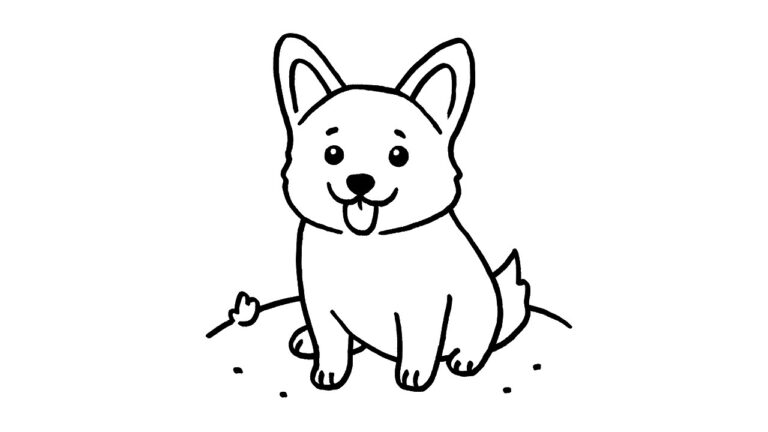How to Draw Corgi Step By Step