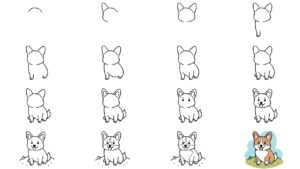 How to Draw Corgi Step By Step