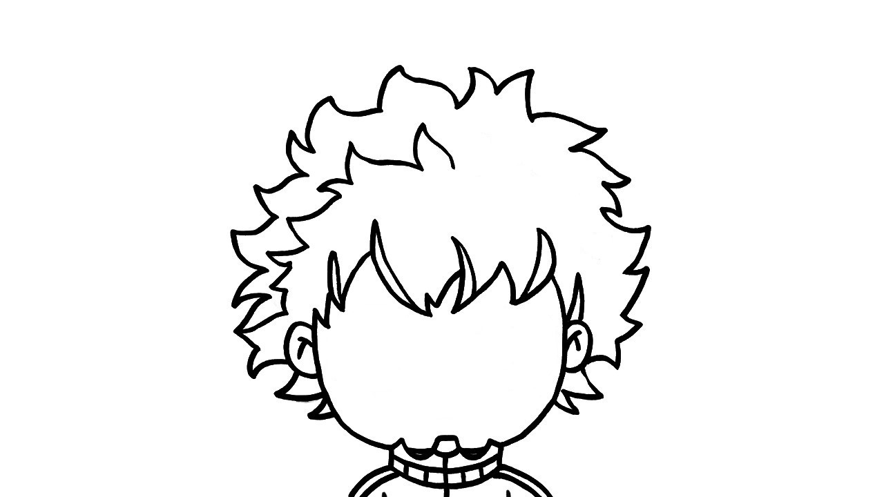 How to Draw Deku Step By Step
