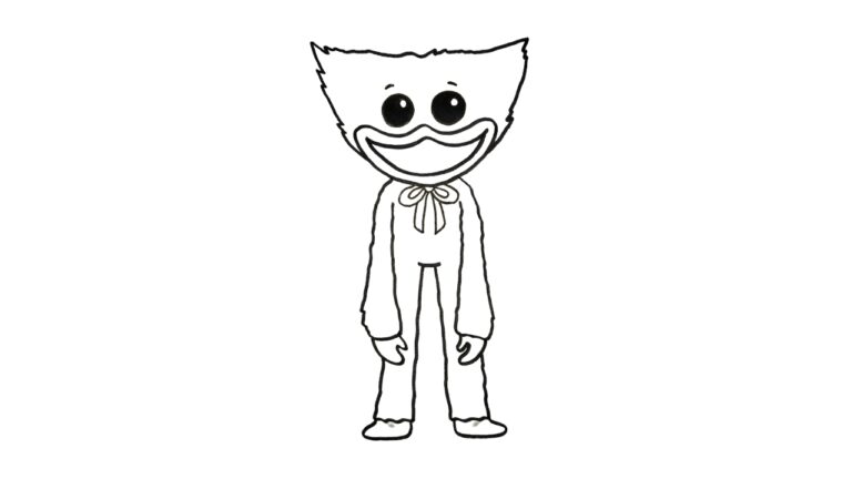 How to Draw Huggy Wuggy Step By Step