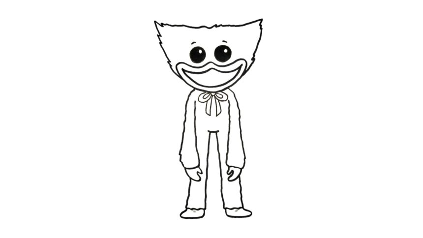 How to Draw Huggy Wuggy Step By Step