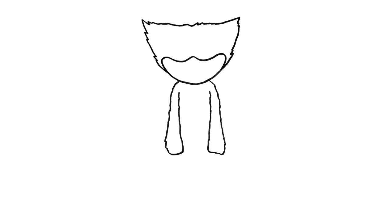 How to Draw Huggy Wuggy Step By Step