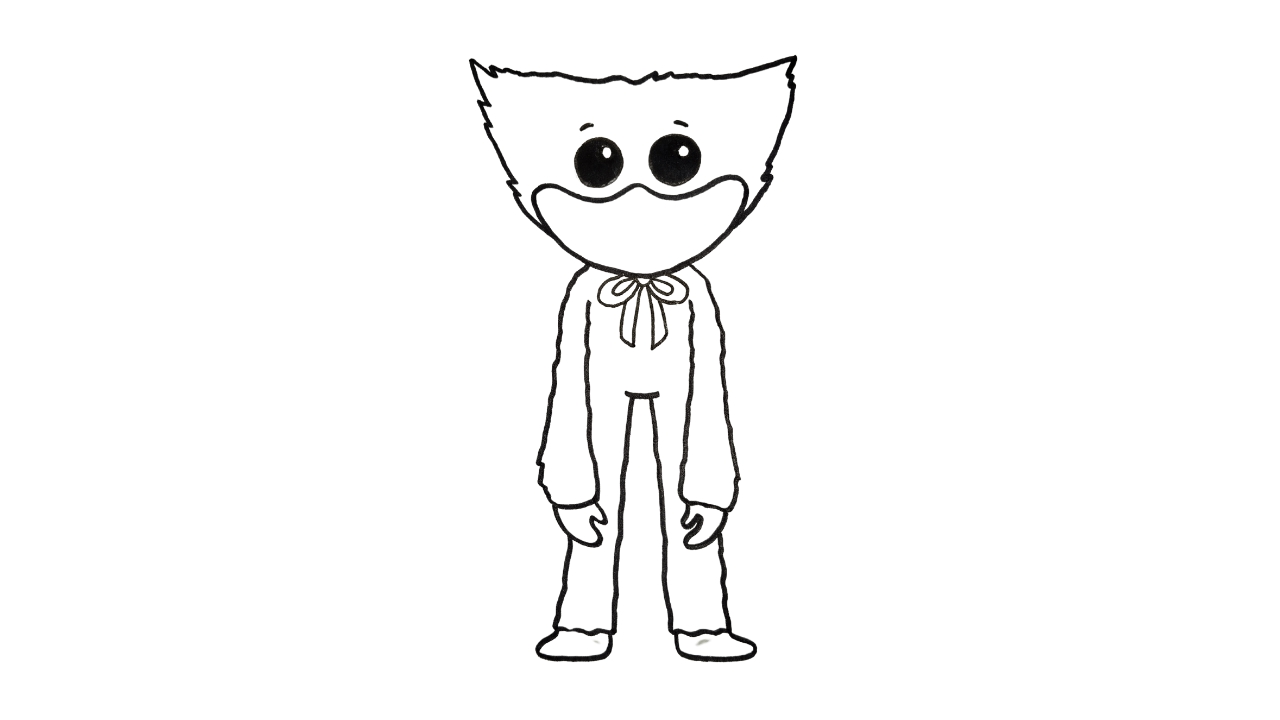How to Draw Huggy Wuggy Step By Step