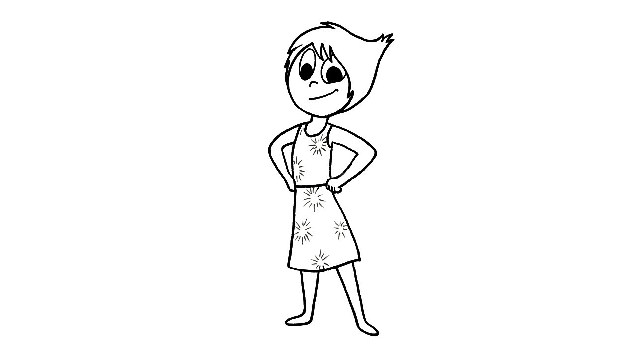 How to Draw Joy From Inside Out Step By Step