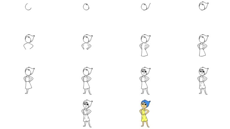 How to Draw Joy From Inside Out Step By Step