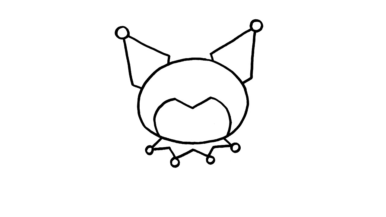 How to Draw Kuromi Step By Step