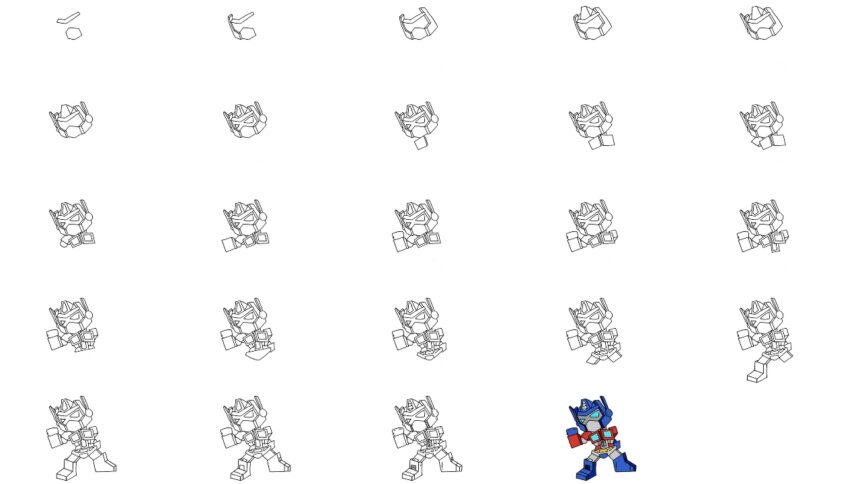 How to Draw Optimus Prime
