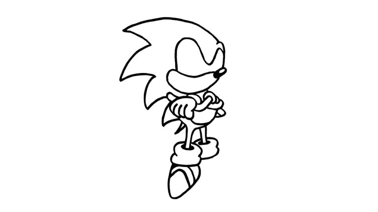 How to Draw Sonic Step By Step